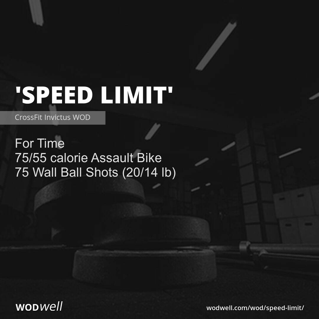 "Speed Limit" Workout, CrossFit Invictus WOD | WODwell